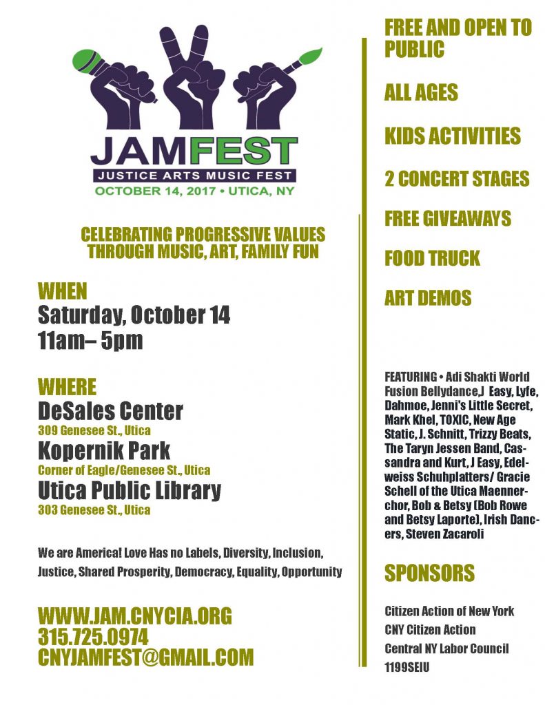 Jame Fest - October 14 - Utica Phoenix