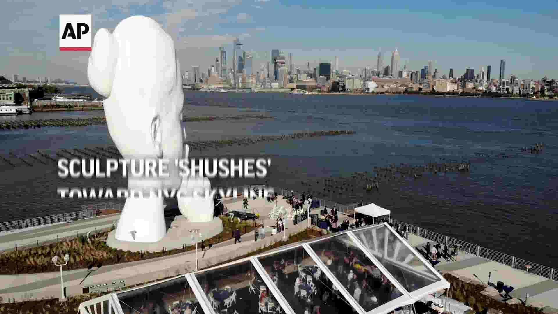 Sculpture 'shushes' toward NYC skyline - Utica Phoenix