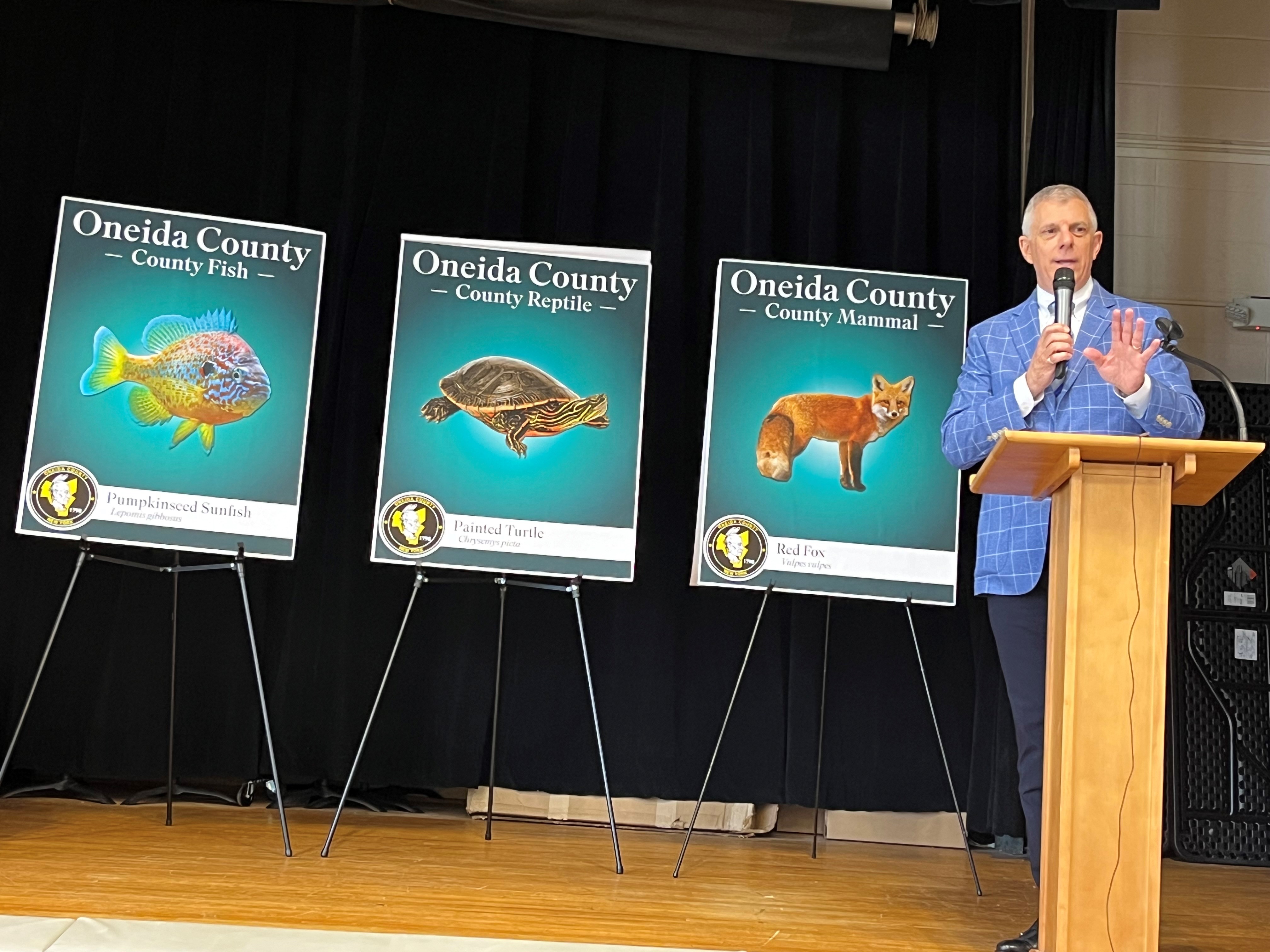 Picente Unveils Oneida County Mammal, Reptile & Fish